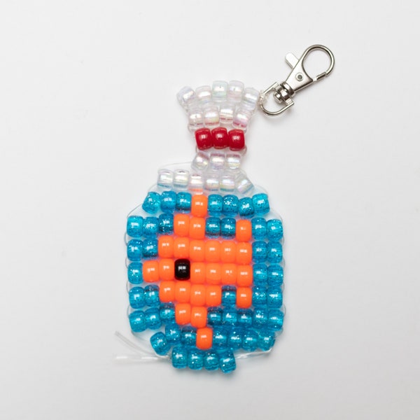 Pony Bead Keychain - Etsy