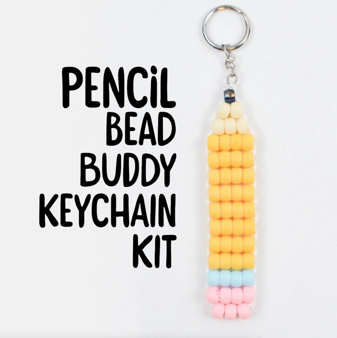 Pencil Bead Buddy Pony Bead Keychain Kit - Etsy