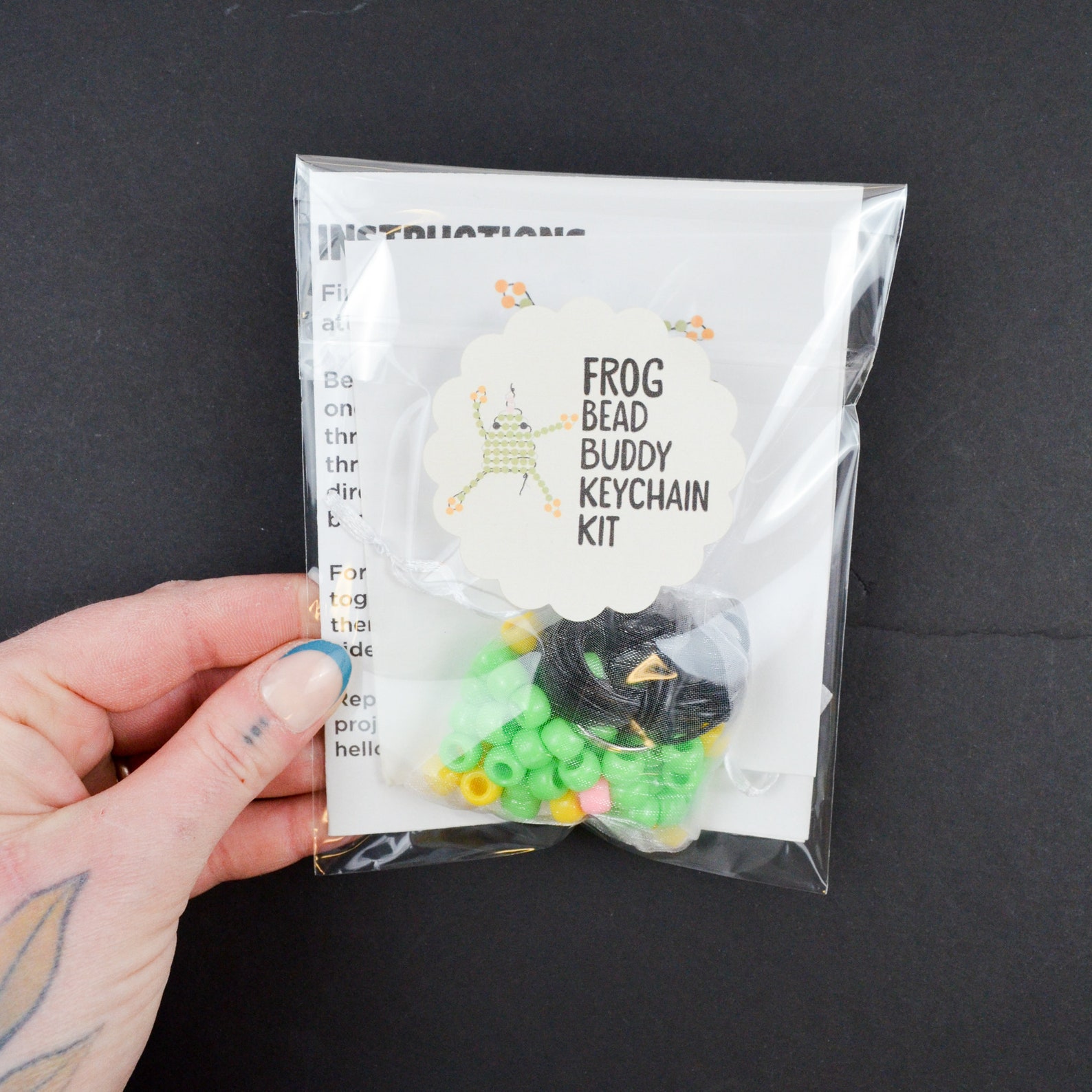 Frog Bead Buddy Pony Bead Keychain Kit - Etsy