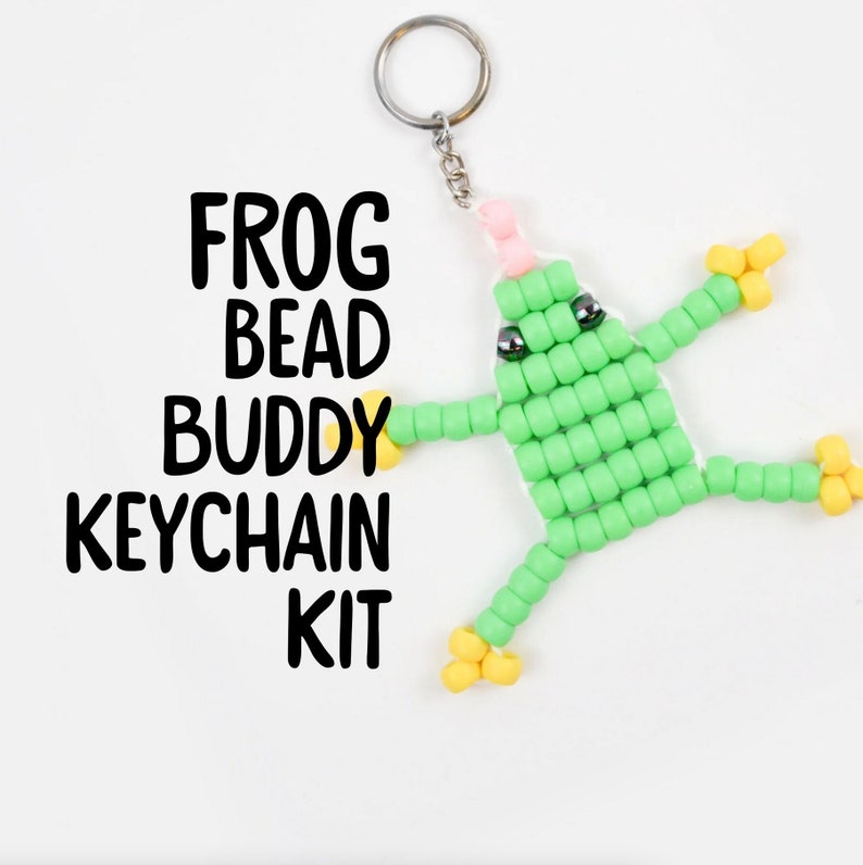 Frog Bead Buddy Pony Bead Keychain Kit - Etsy