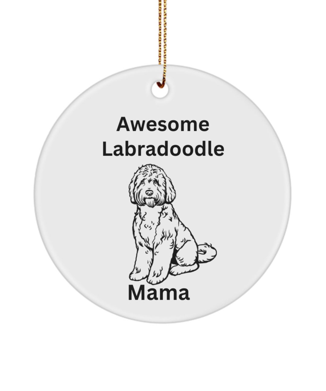 Gifts for Labradoodle Mom, Ceramic Labradoodle Ornament, Gift for ...