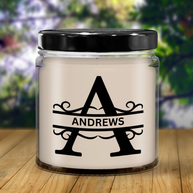Monogram Candle - Etsy