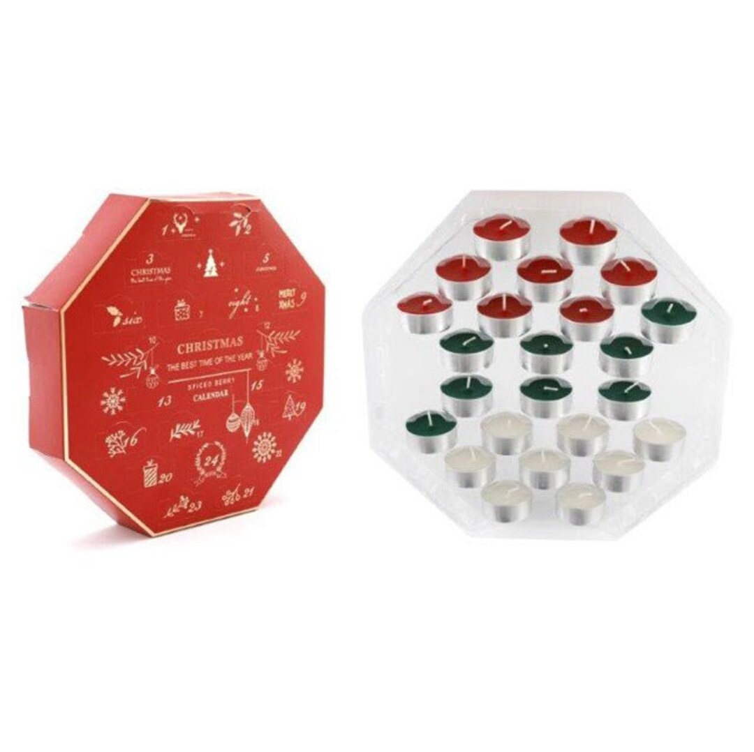 Christmas 24 Tealight Advent Calendar - Etsy