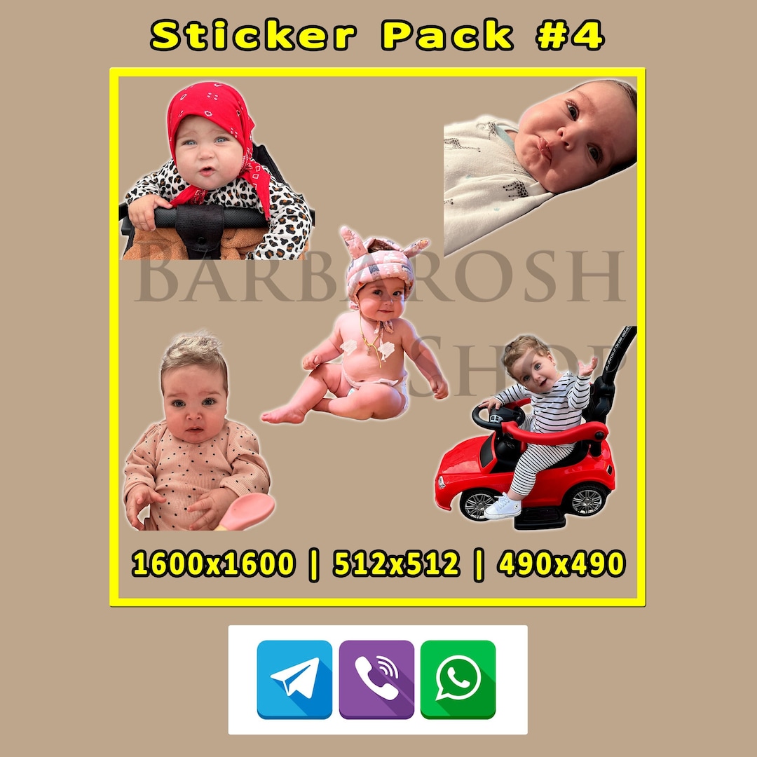 Sticker Pack 4 little Girl Kira Viktorovna for Telegram, Whatsapp and ...