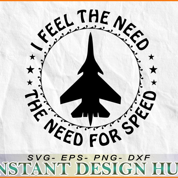 I Feel the Need for Speed Svg - Etsy