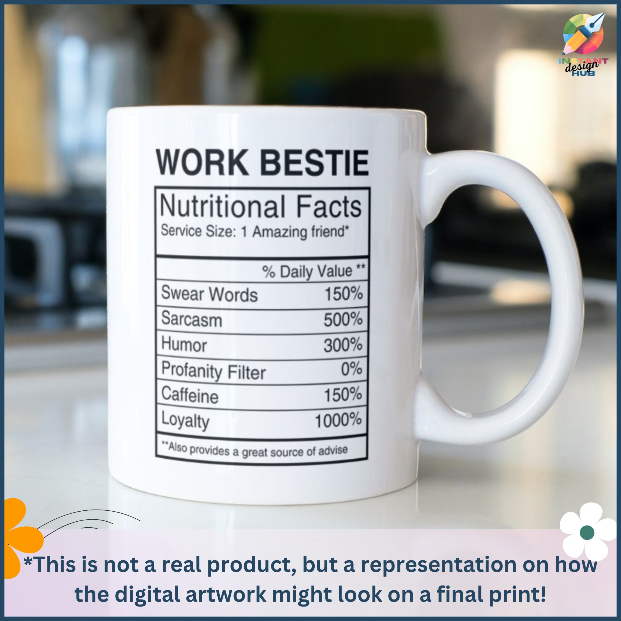 Work Bestie Nutritional Facts Svg Dxf Eps Png File Cricut Digital