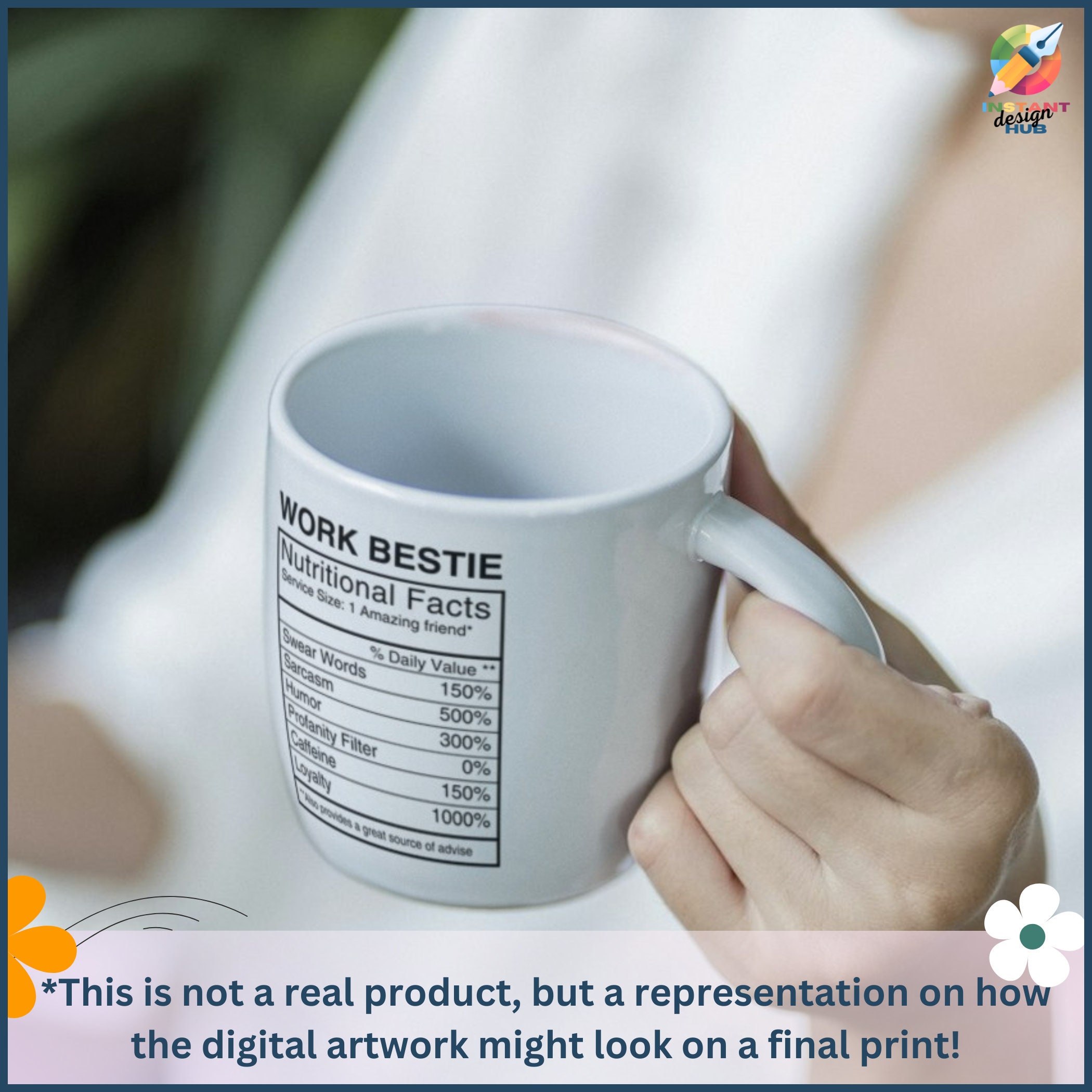 Work Bestie Nutritional Facts Svg Dxf Eps Png File Cricut Digital