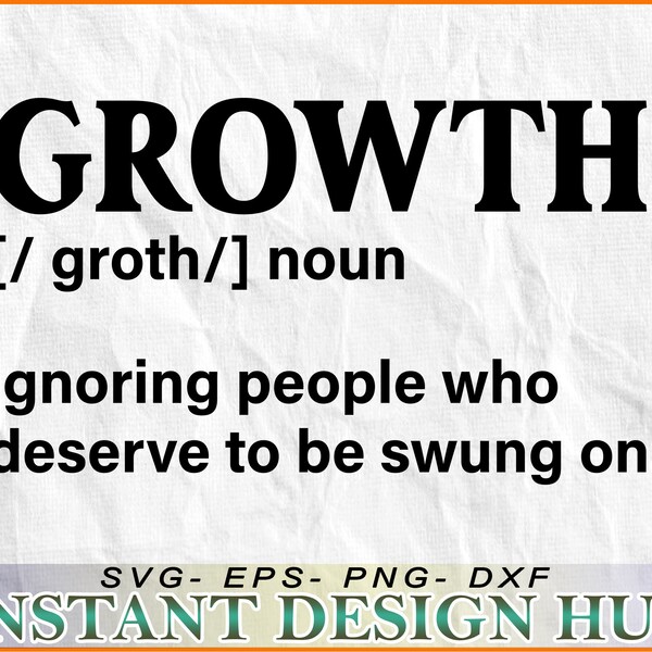 Growth Ignoring People Svg - Etsy