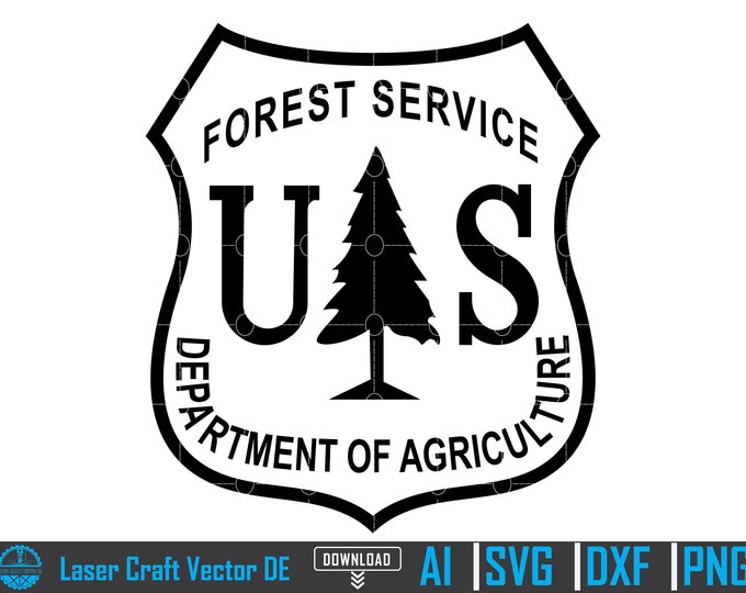 Forest Service Logo Vector File for CNC Router,vinyl,plasma, Xcarve ...