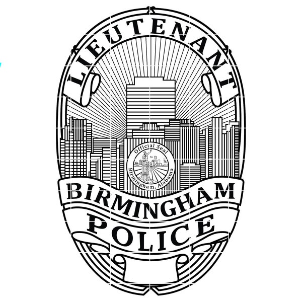 Alabama Birmingham Police Badge Svg - Etsy
