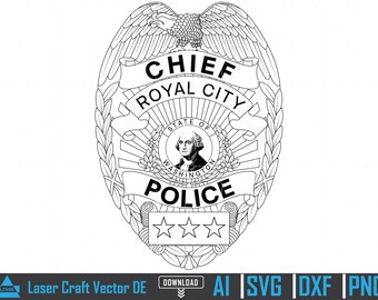 Primera Police Badge Logo Seal Custom Ai Vector SVG - Etsy