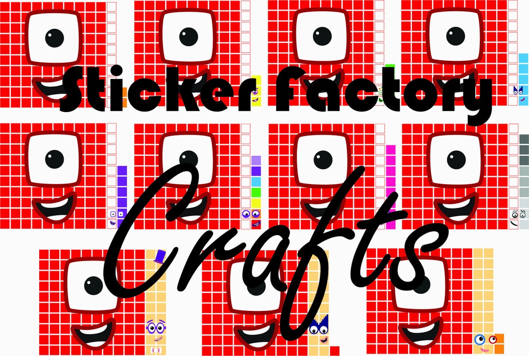 Print-at-home - Numberblocks 100 - 199 - Etsy