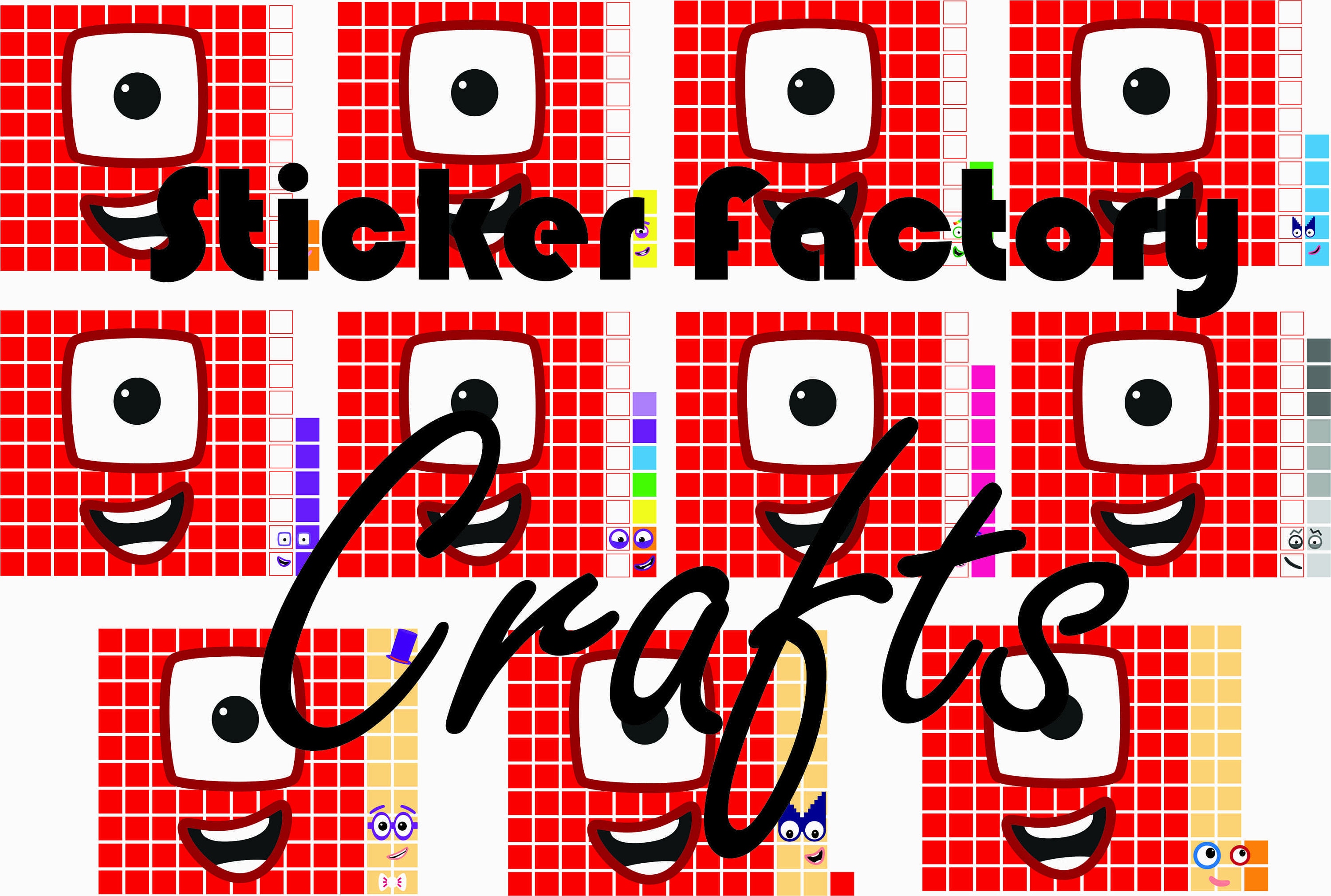 Print-at-home - Numberblocks 100 - 199 - Etsy