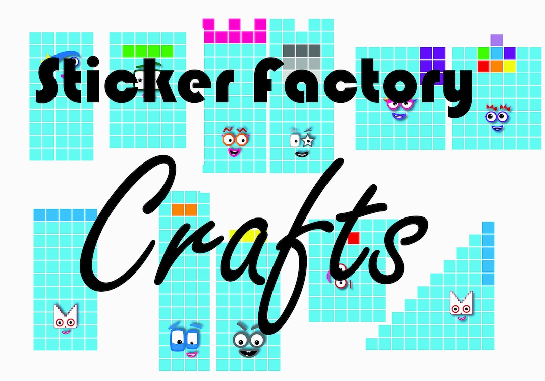 Print-at-home - Numberblocks 50 - 59 - Etsy