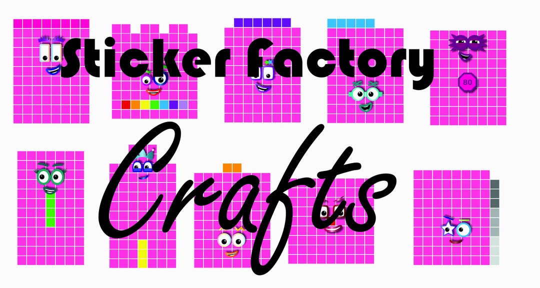 Print-at-home - Numberblocks 80 - 89 - Etsy