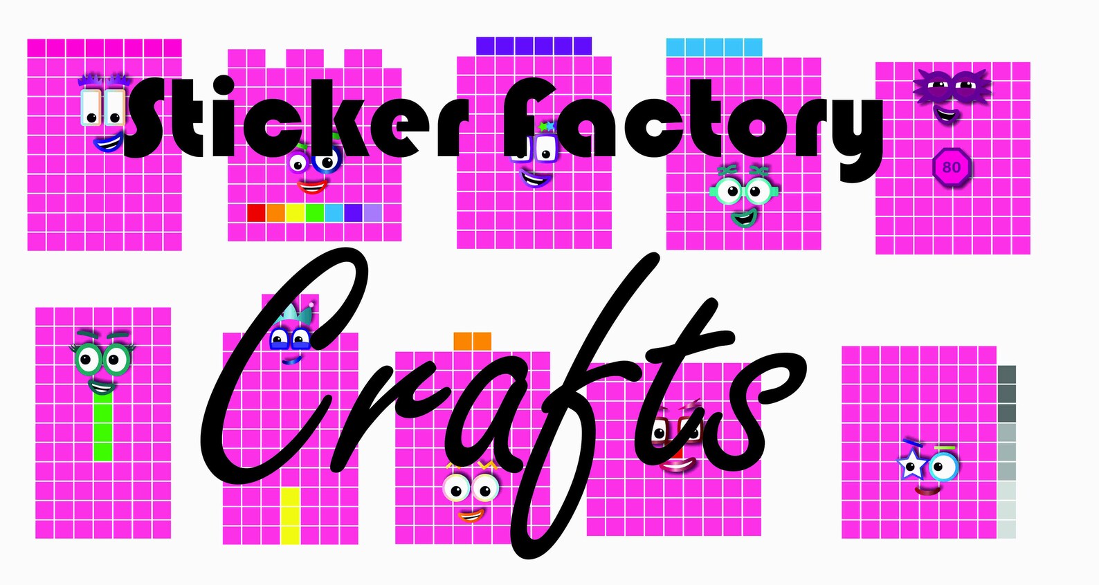 Print-at-home - Numberblocks 80 - 89 - Etsy