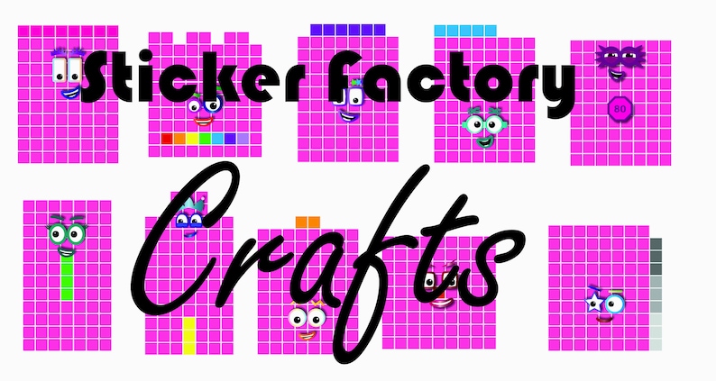 Print-at-home - Numberblocks 80 - 89 - Etsy