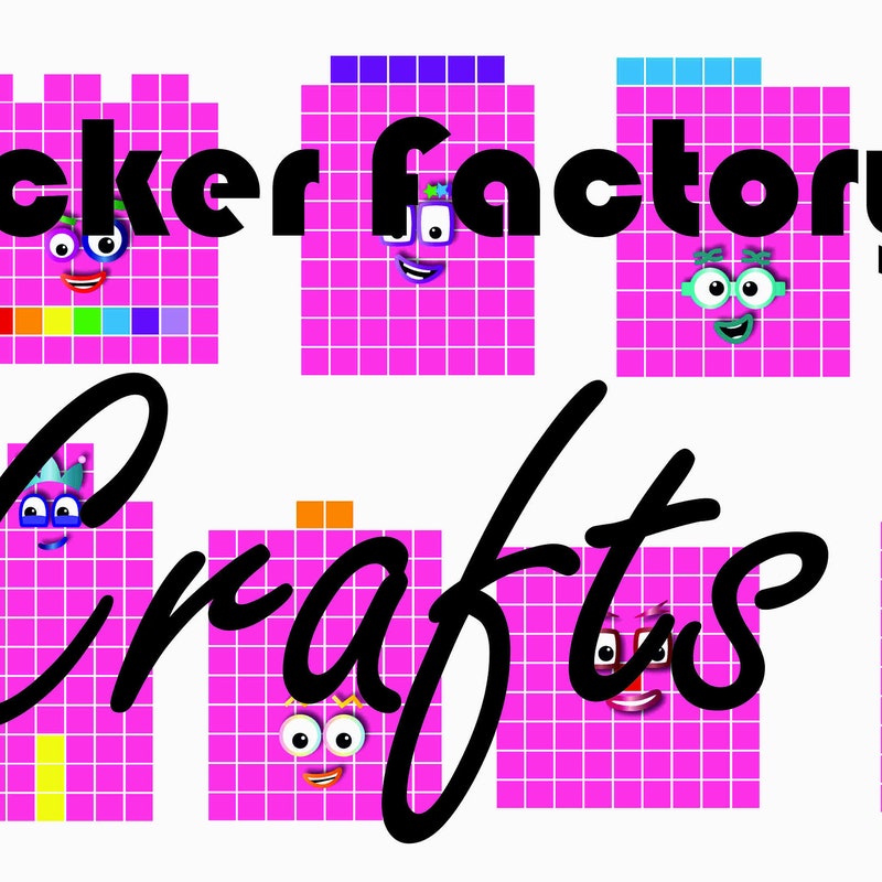 Numberblocks Sticker Faces - Etsy