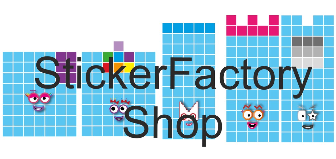 Print-at-home Numberblocks 50 59 - Etsy