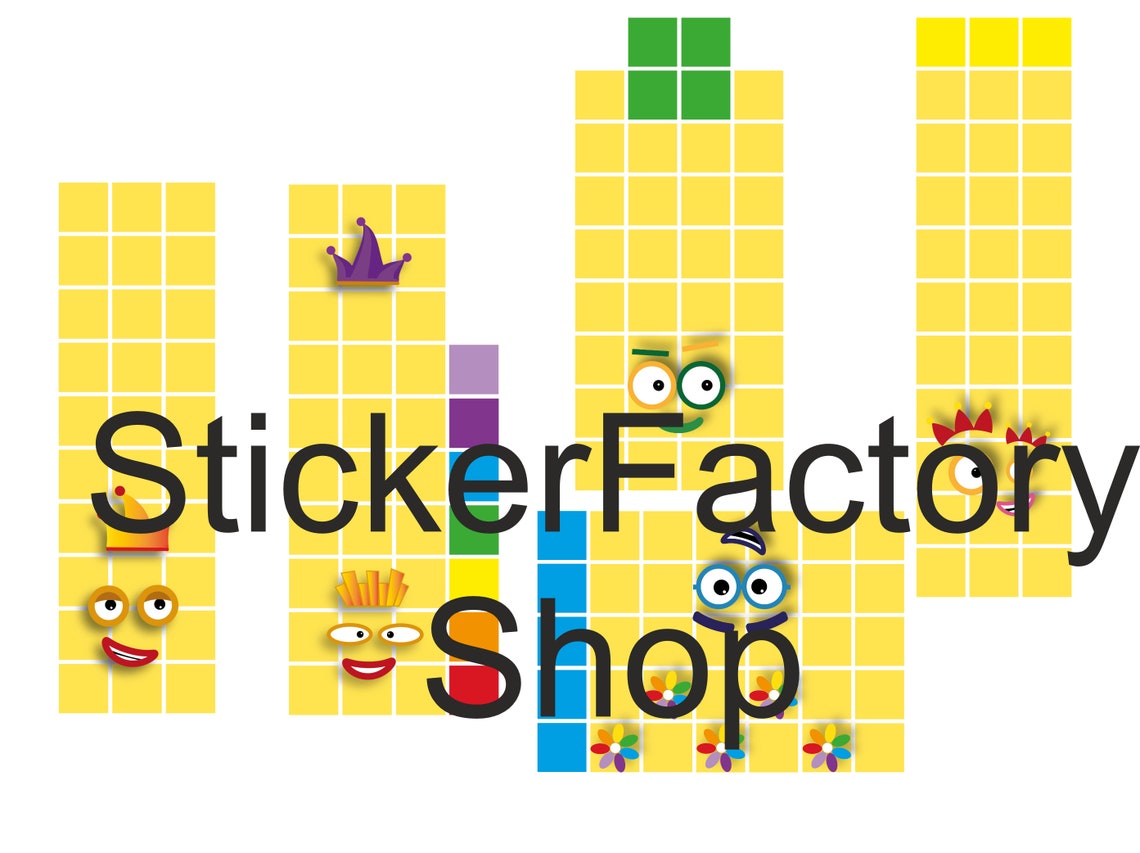 Print-at-home Numberblocks 30 39 - Etsy