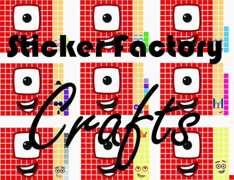 Print-at-home - Numberblocks 100 - 199 - Etsy