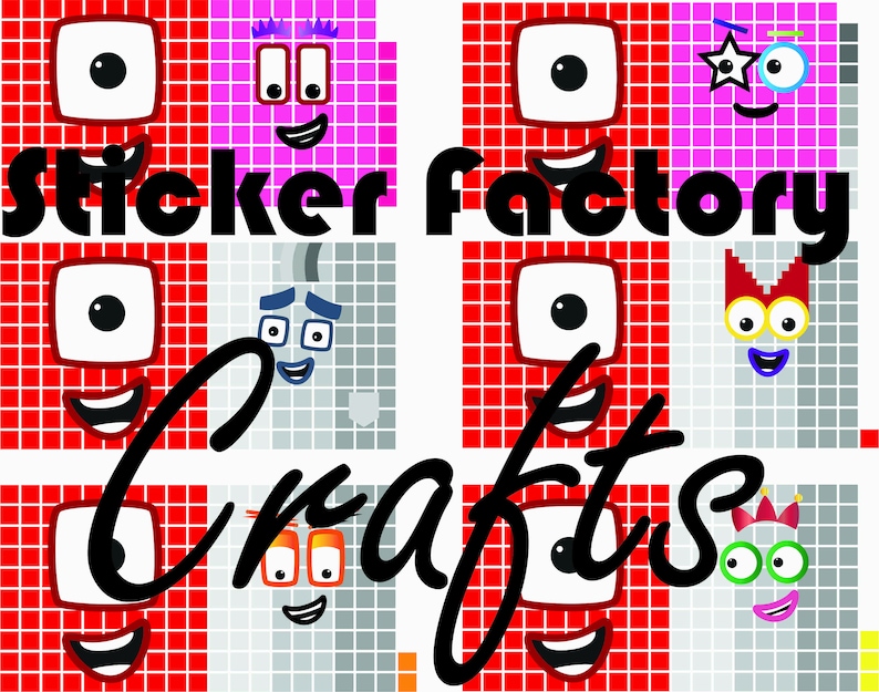 Print-at-home - Numberblocks 100 - 199 - Etsy