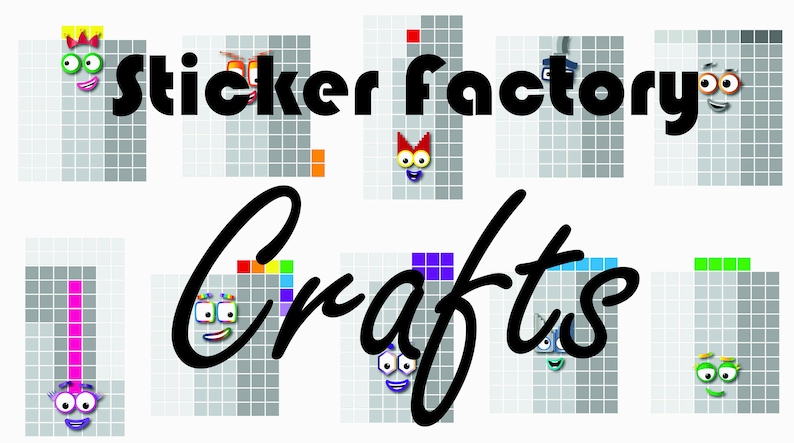 Print-at-home - Numberblocks 90 - 99 - Etsy