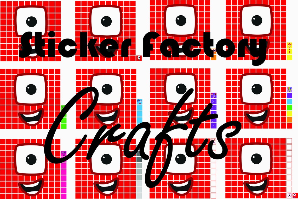 Print-at-home - Numberblocks 100 - 199 - Etsy