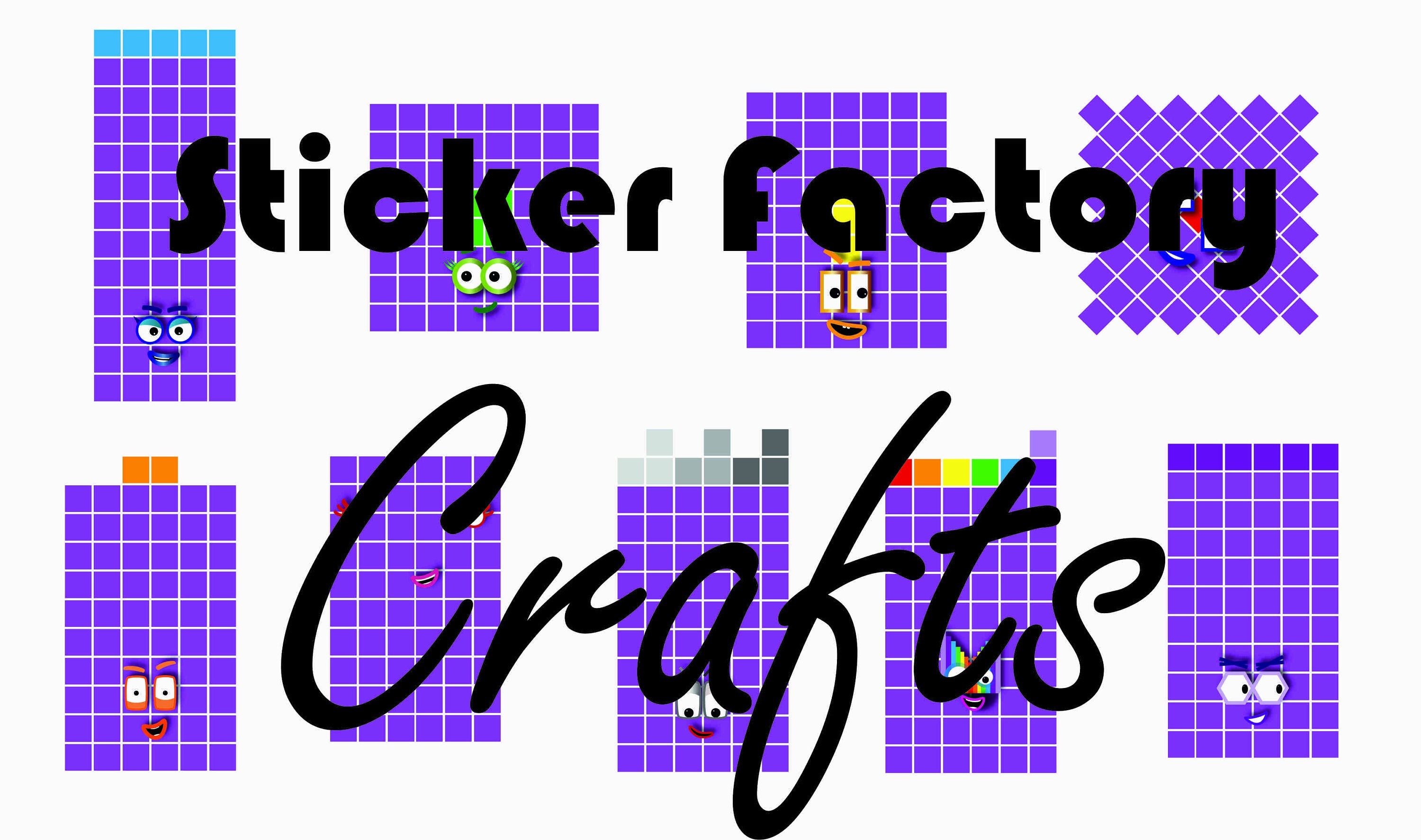 Print-at-home - Numberblocks 60 - 69 - Etsy