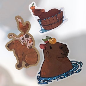 Capibara Stickers - Etsy