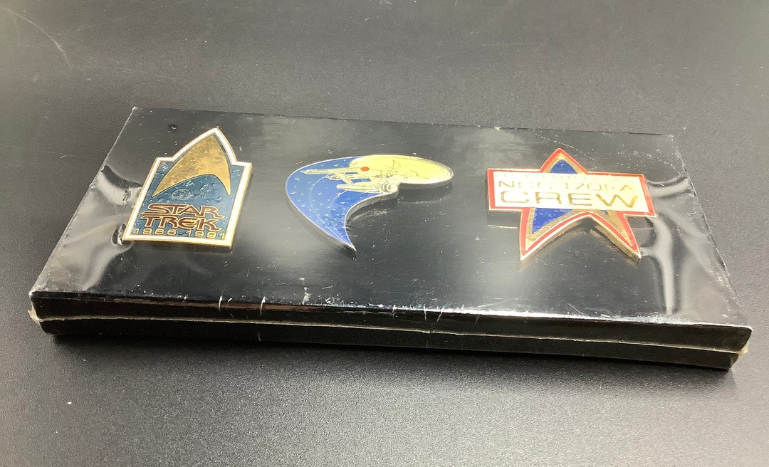 Vintage Star Trek 25th Anniversary Collector Pins - Sealed - Set of 3 ...