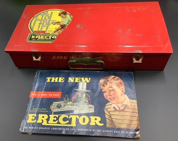 A.C. Gilbert Erector Set No. 6 1/2 With Instruction Book - Etsy