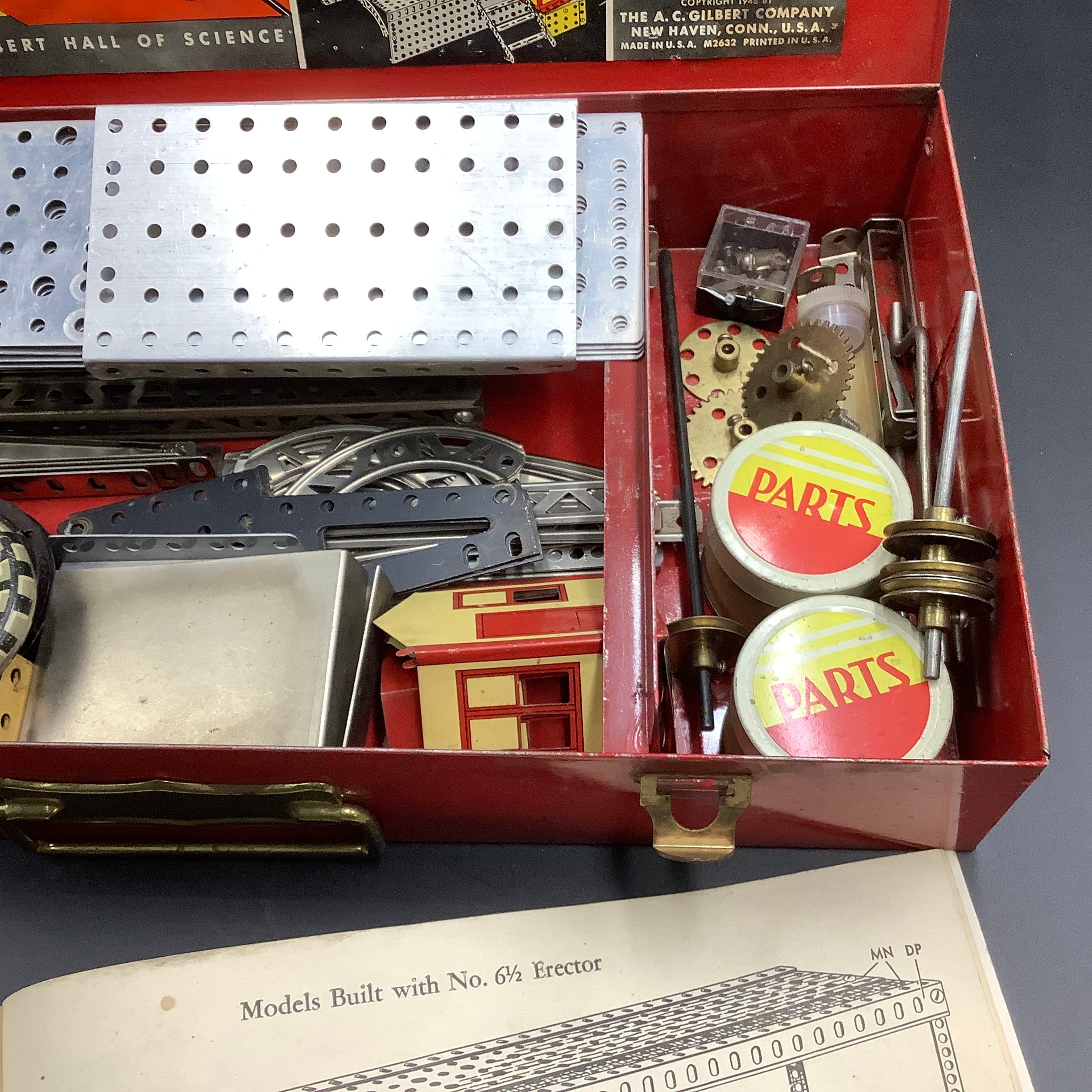 A.C. Gilbert Erector Set No. 6 1/2 With Instruction Book - Etsy