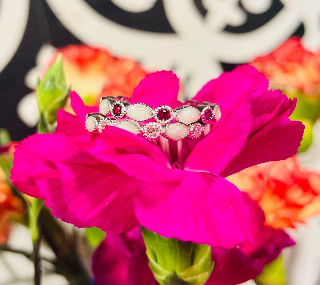 Full Stackable Breast Milk Ring With Birthstone(one Ring Included With ...