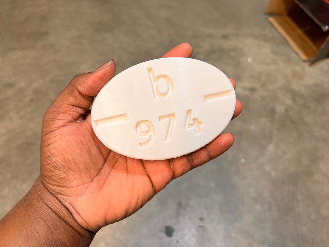 Adderall B974 Pill Giant Novelty Plastic 3D Printed 30MG - Etsy