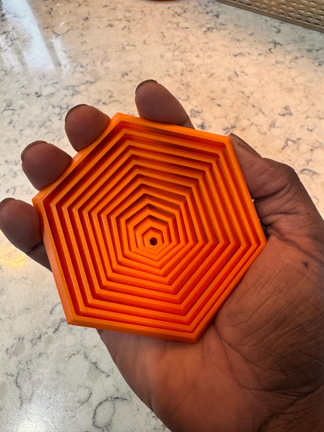 3D Printed Hexagon Fidget Toy Mesmerizing Stress Relief Gadget - Etsy