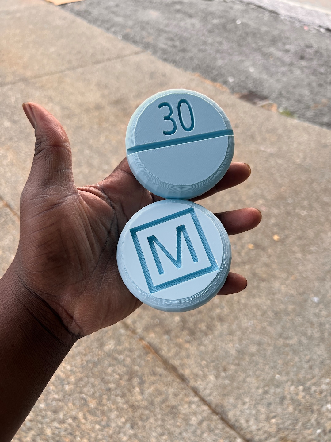 Perc 30MG Pill Giant Novelty Plastic 3D Printed - Etsy