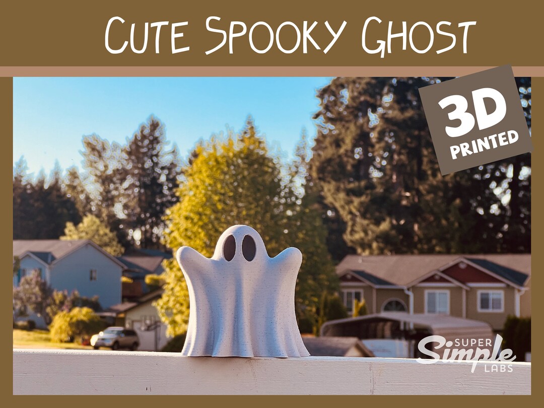 Scary Cute 3D Printed Spooky Ghost Figure Halloween/spooky Season ...