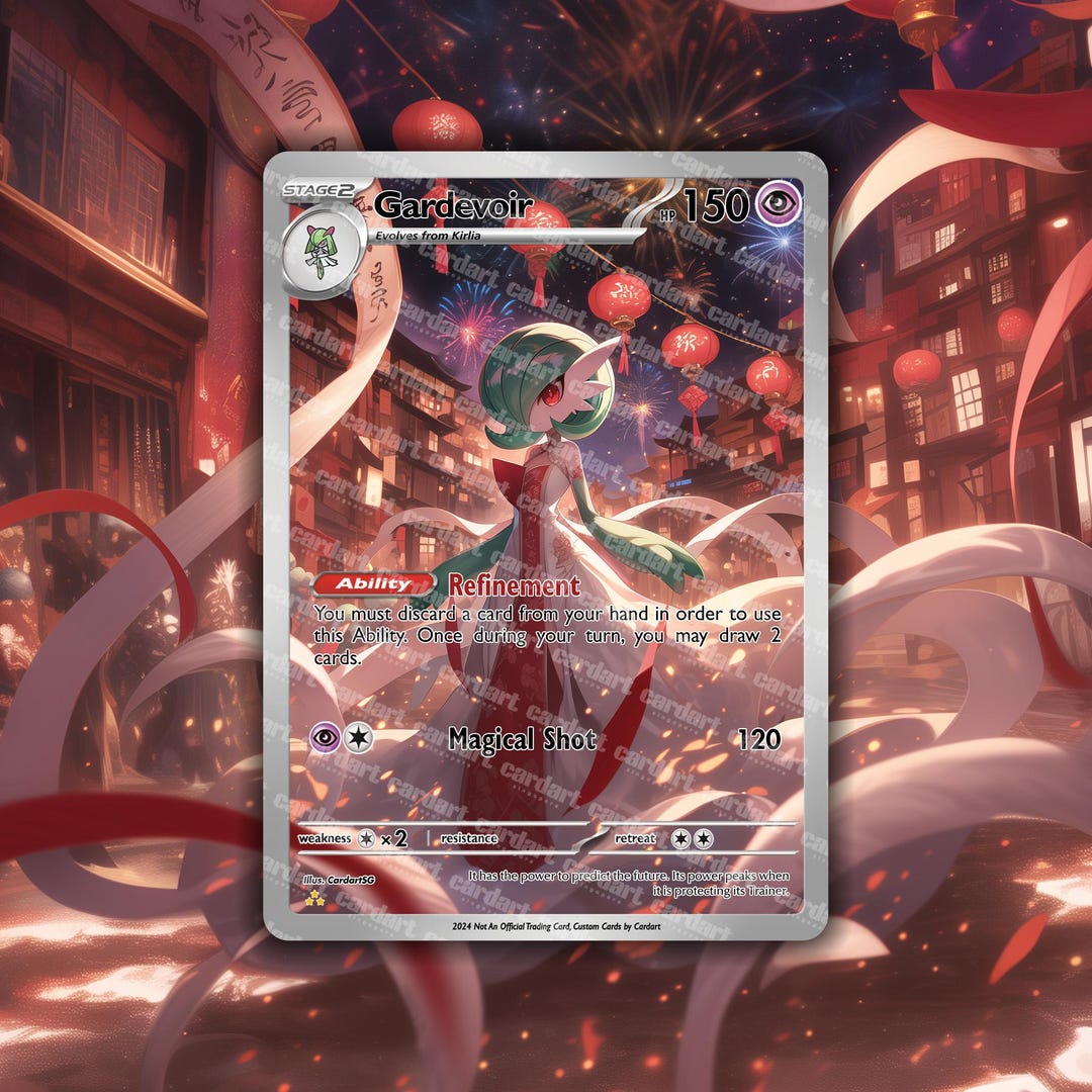 Gardevoir Inspired Pokemon TCG Proxy Orica | Custom Fanmade ...