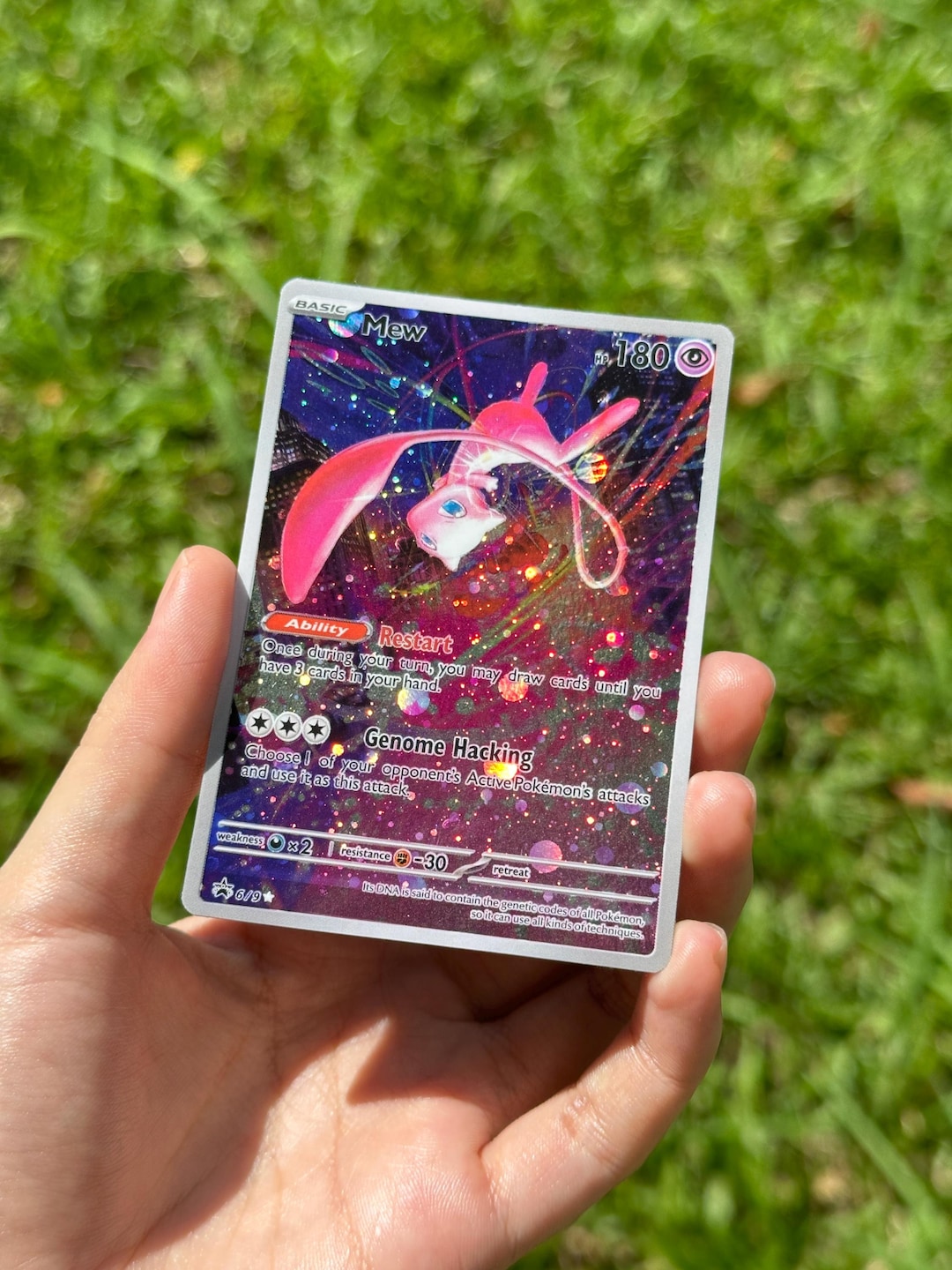 Mew Custom Pokemon Tcg Card | Extended Art by Fullartmon - Etsy