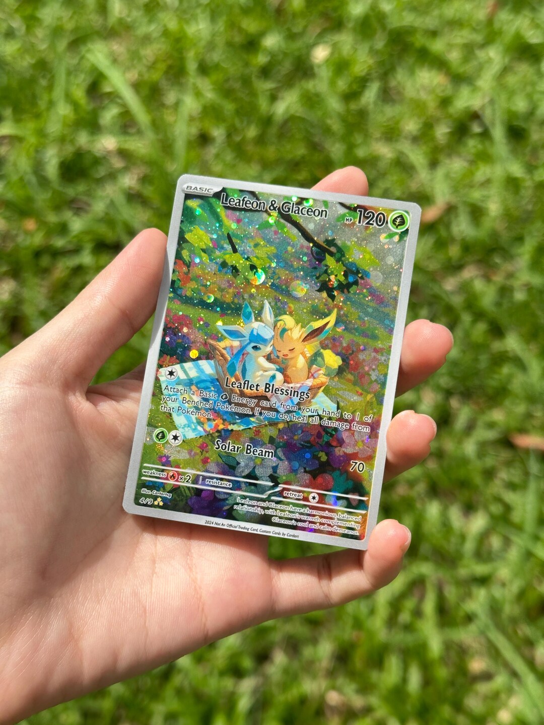 Leafeon X Glaceon Inspired Pokemon TCG Proxy Orica | Custom Fanmade ...