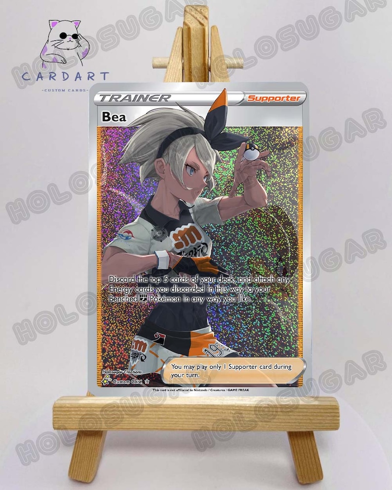 Bea-1 Custom Holographic Pokemon Trainer Proxy Orica Card - Etsy