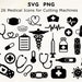 Medical Icons Svg Bundle Design Svg Cut Files Svg Files for Cricut ...