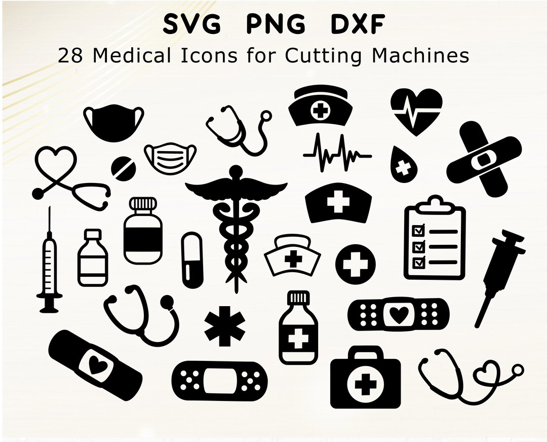 Medical Icons SVG Medical Svg Bundle Doctor Svg Bundle Svg Cut Files ...