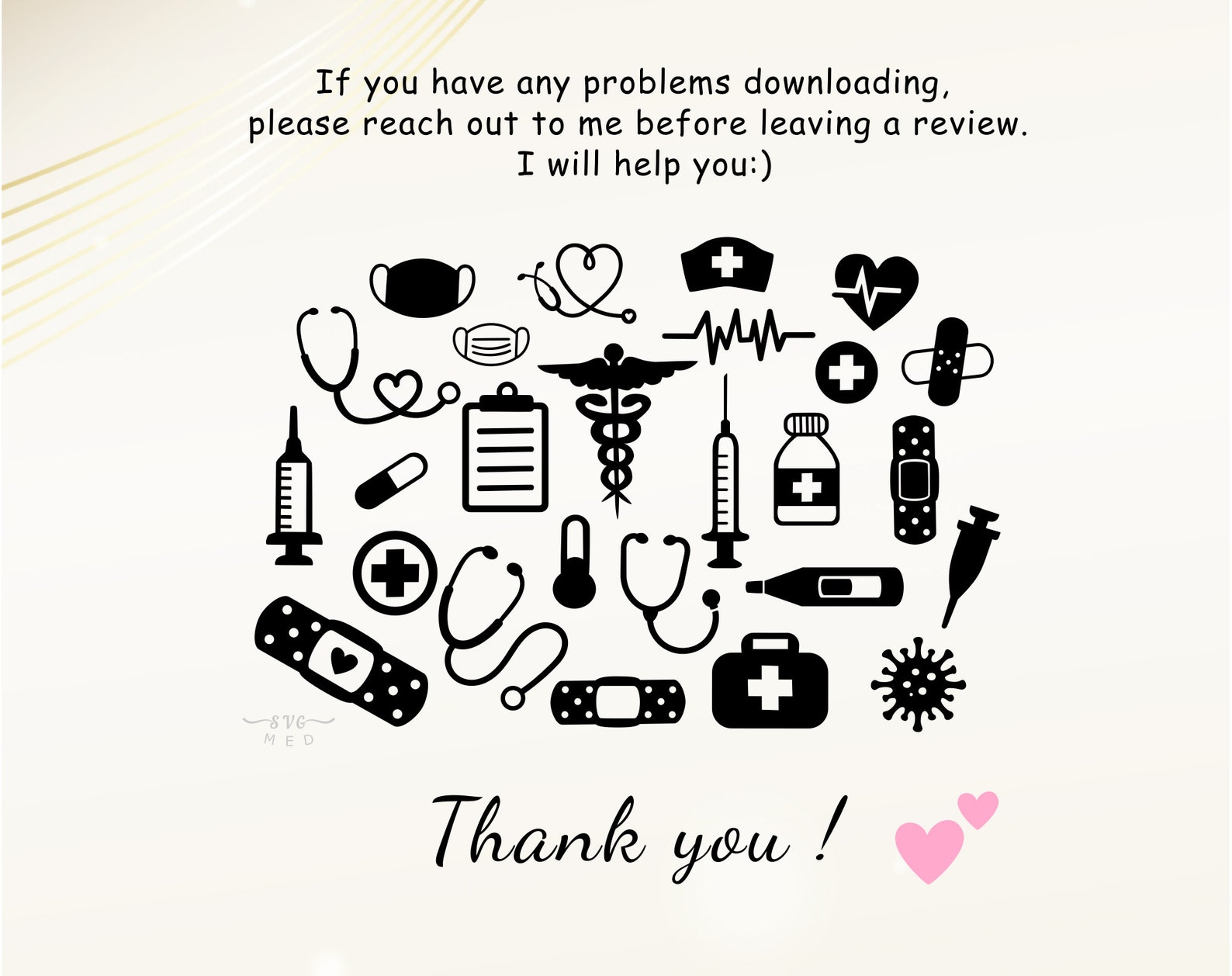 Medical Icons Svg Bundle Design Svg Cut Files Svg Files for Cricut ...