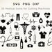 Medical Icons Svg Bundle Design Svg Cut Files Svg Files for Cricut ...