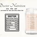 Doctor Svg Doctor Nutrition Facts Svg Doctor Wrap 16 Oz Glass Can Wrap ...