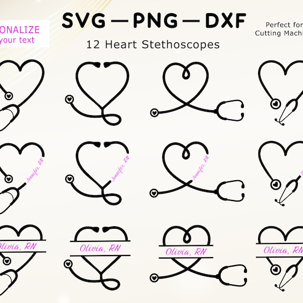 Stethoscope Svg - Etsy