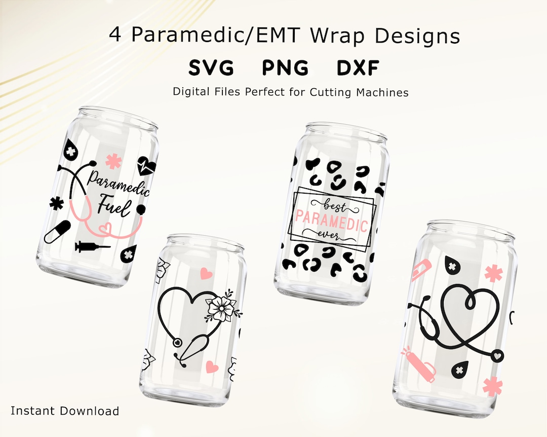 Paramedic SVG Wrap EMT Svg Wrap Svg Cut File Sublimation Wrap Svg Wraps ...