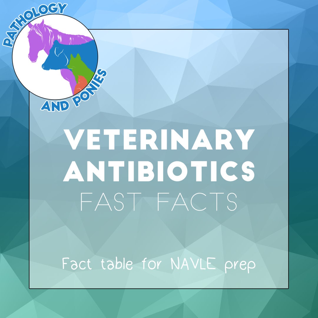 Veterinary Antibiotics Fast Fact Table - Quick Reference Fact Table for ...